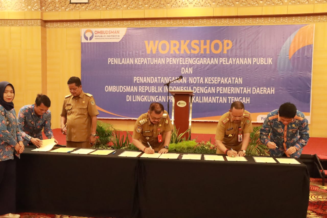 Saling Bersinergi, Pemkab Gumas dan Ombudsman RI Tandatangani Nota Kesepakatan Peningkatan ...